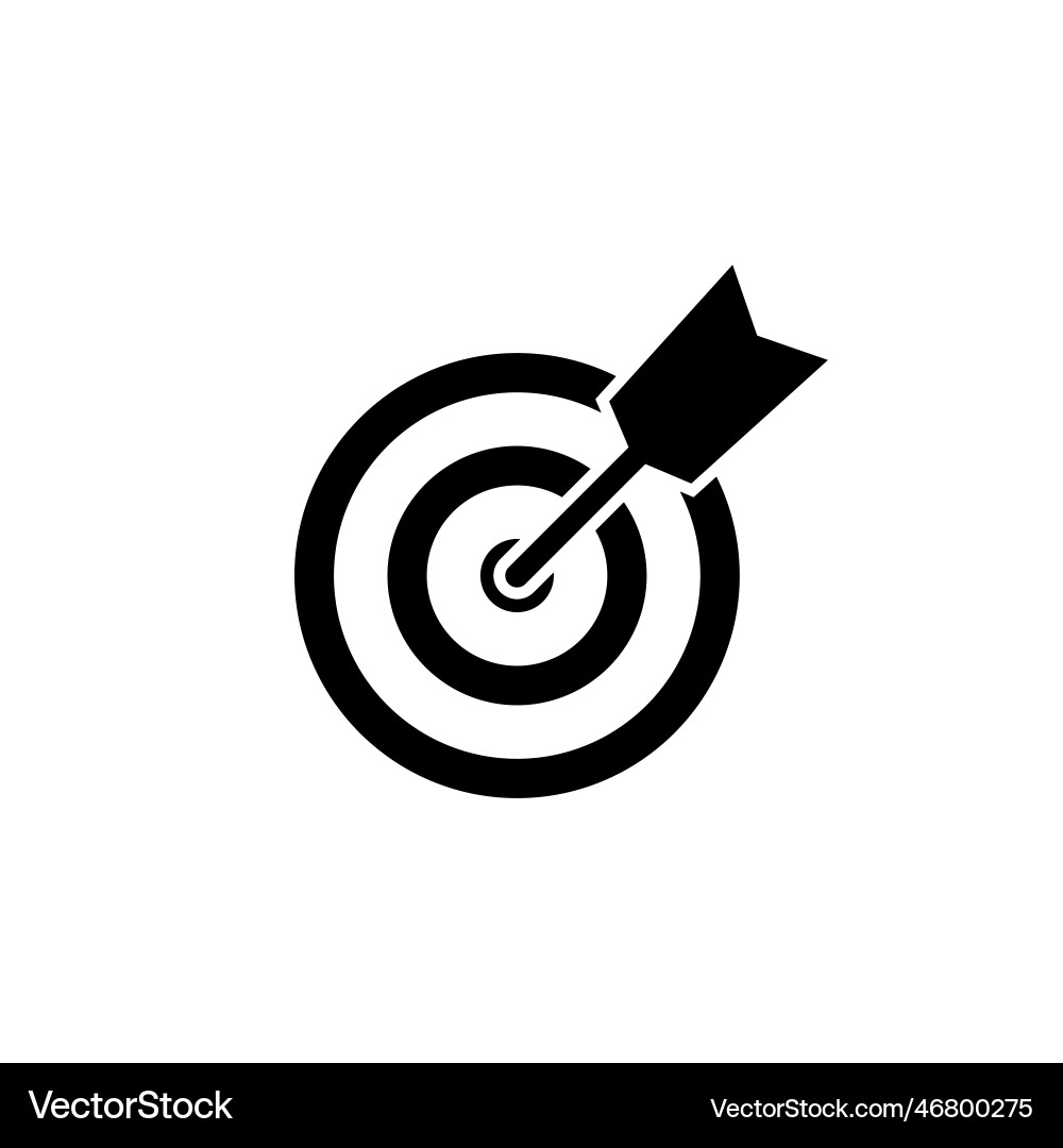 Target icon goal icon target marketing icon Vector Image