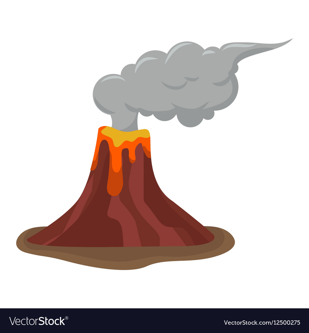 Volcano set Royalty Free Vector Image - VectorStock