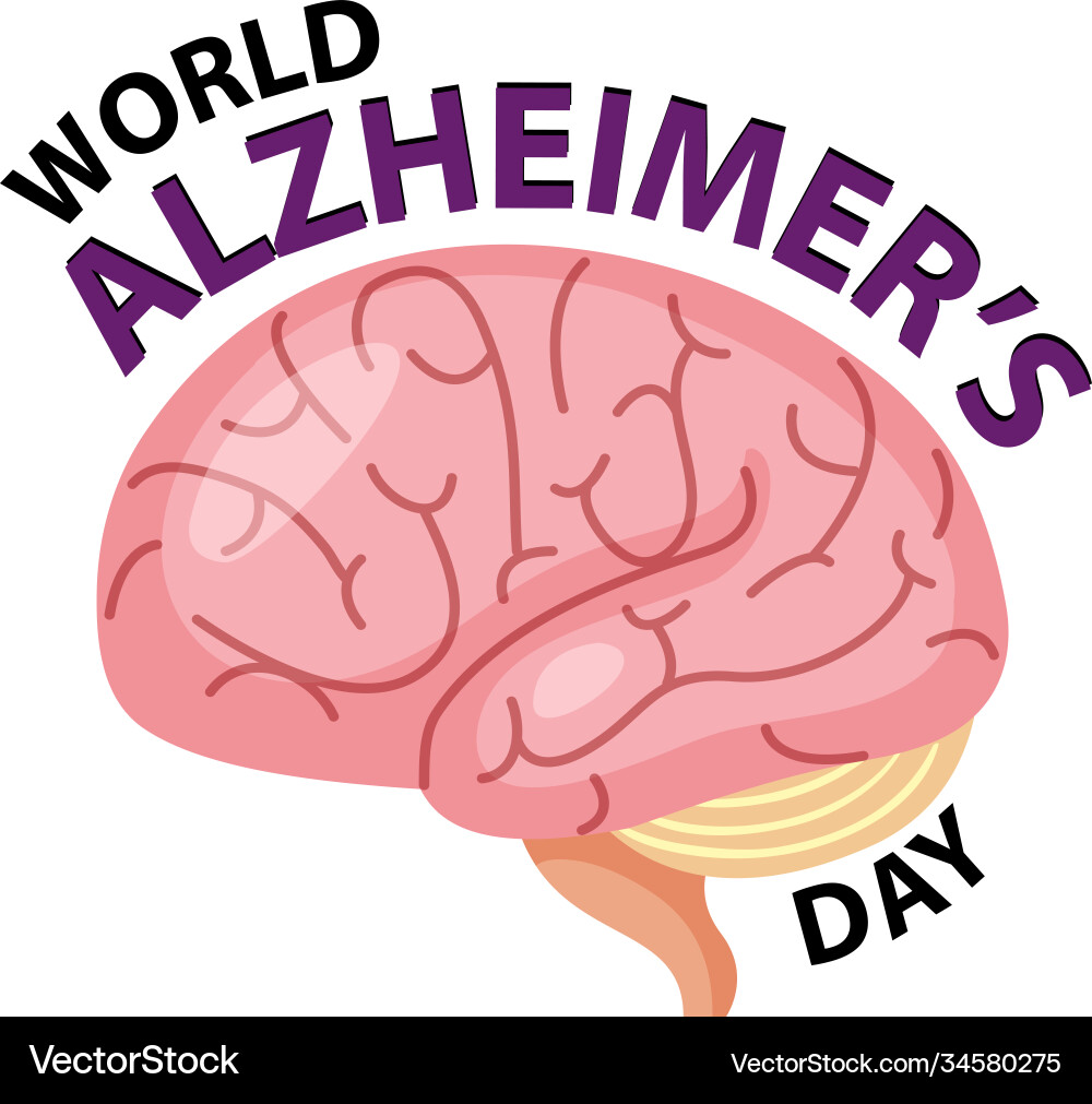 World alzheimers day logo Royalty Free Vector Image