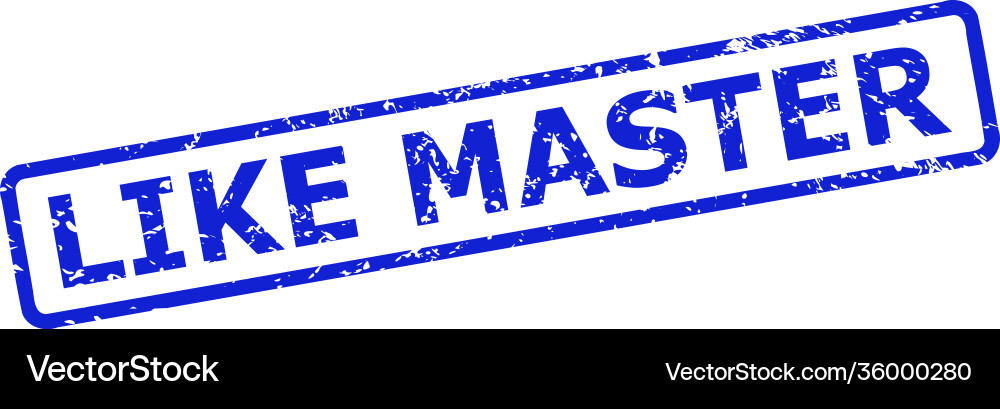 Like master stamp seal with distress style Vector Image