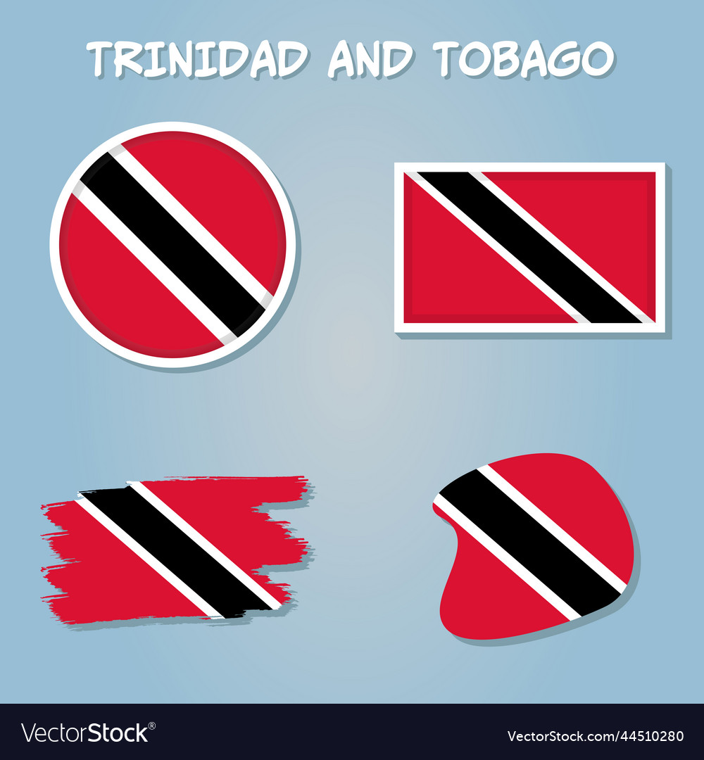 Map of trinidad and tobago Royalty Free Vector Image