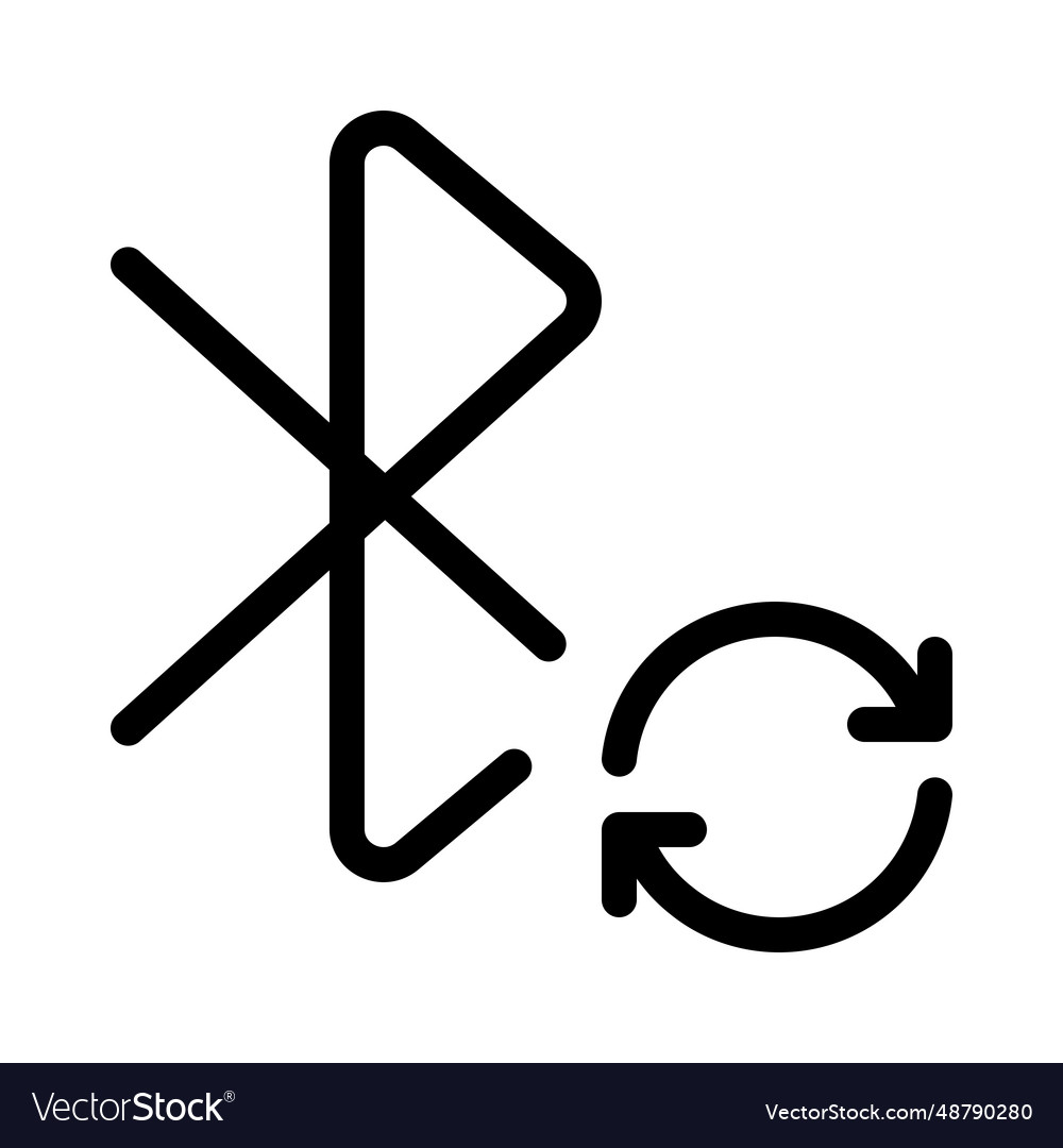 Repeating bluetooth connection on phone Royalty Free Vector