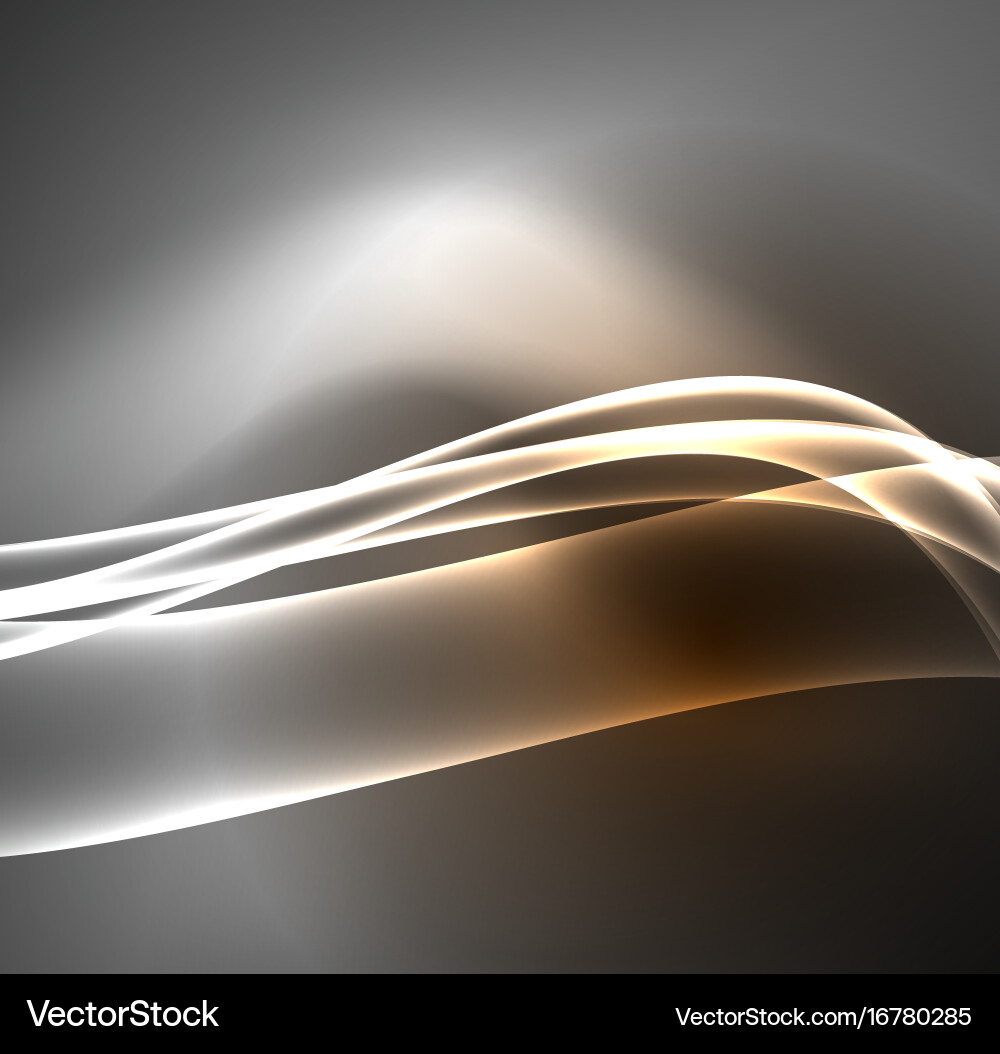Energy lines glowing waves in the dark Royalty Free Vector