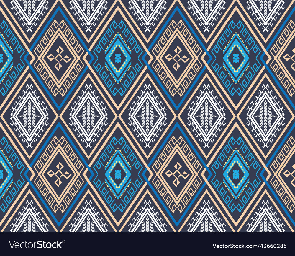 Ethnic geometric pattern design for background Vector Image
