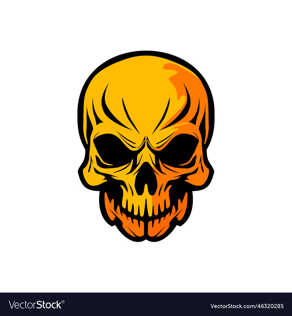 Head bone danger Royalty Free Vector Image - VectorStock