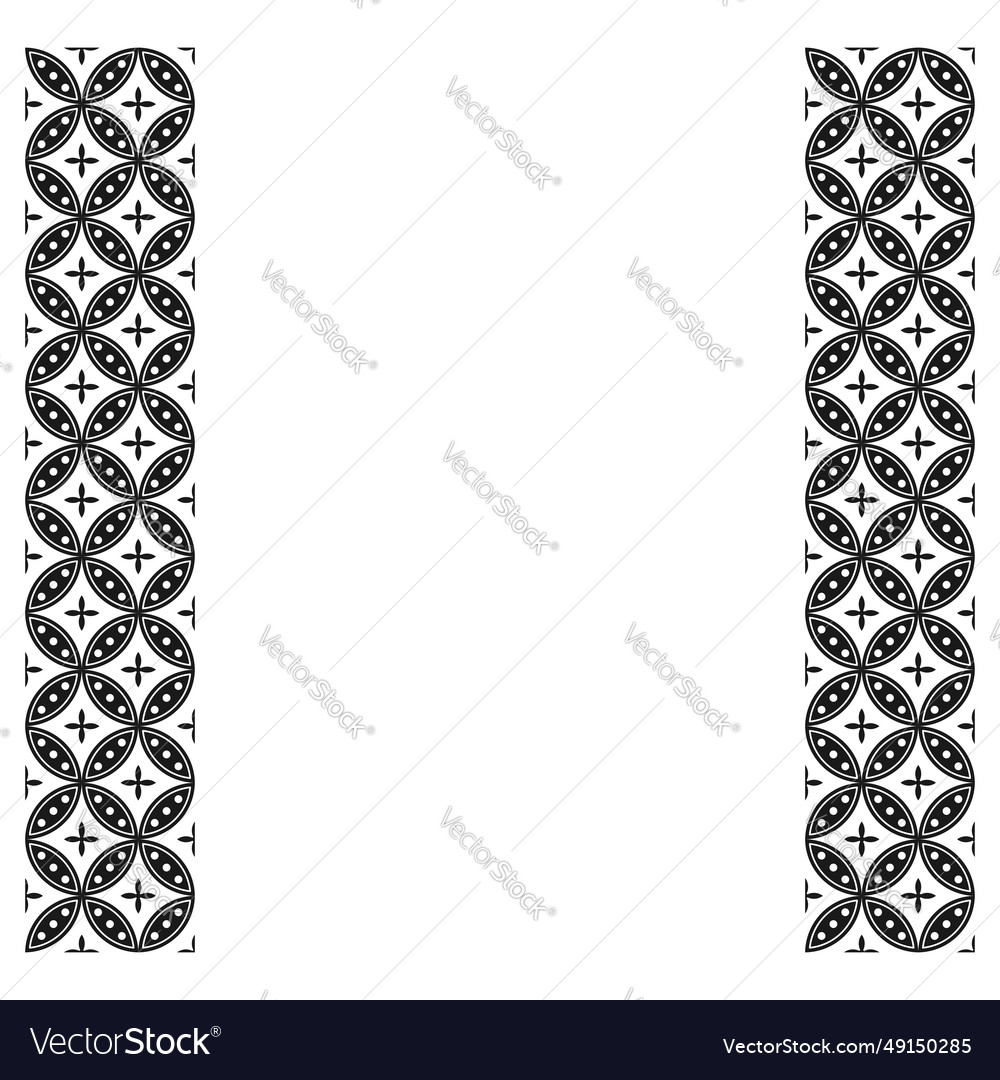 Indonesian java batik heritage element design Vector Image