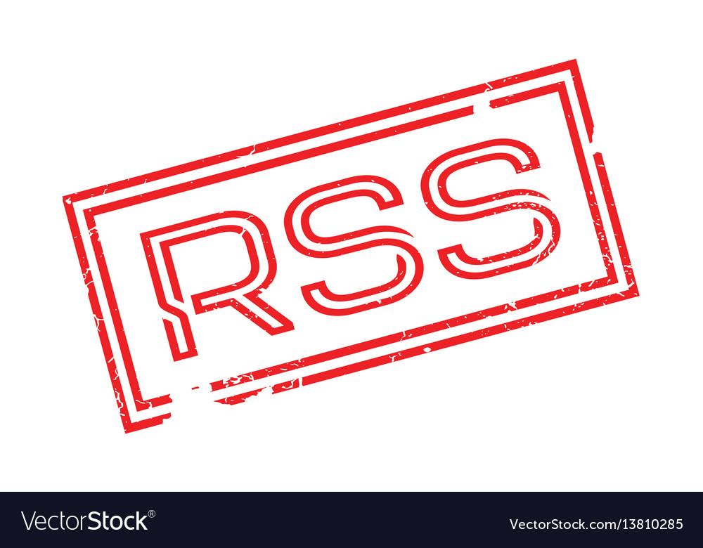 Rss rubber stamp Royalty Free Vector Image - VectorStock
