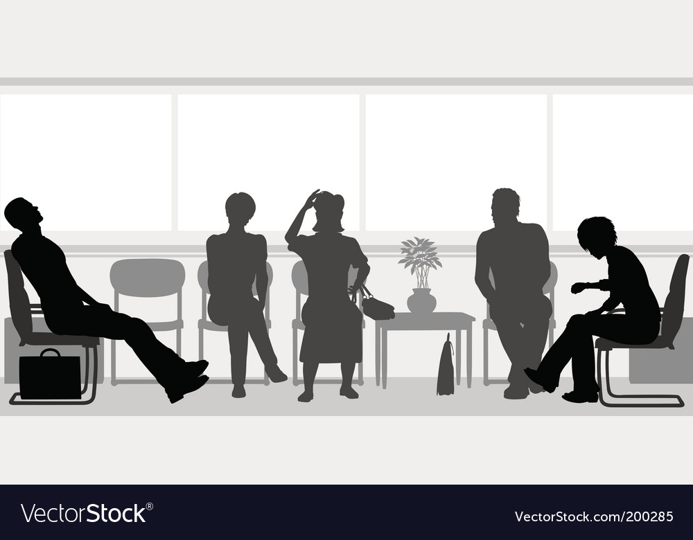 Waiting room Royalty Free Vector Image - VectorStock Waiting room Royalty Free Vector Image - VectorStock