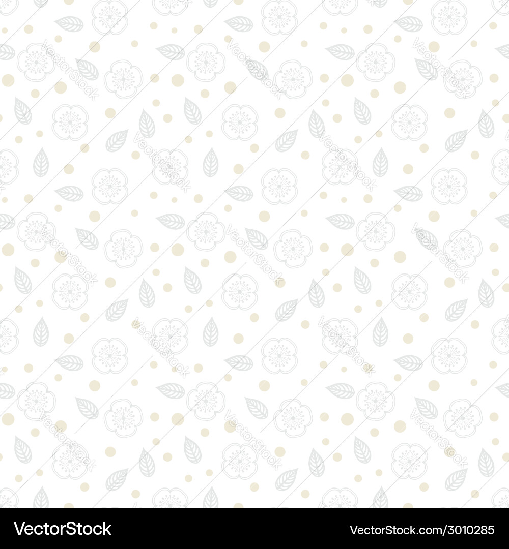 White floral texture with small ditsy flowers Vector Image