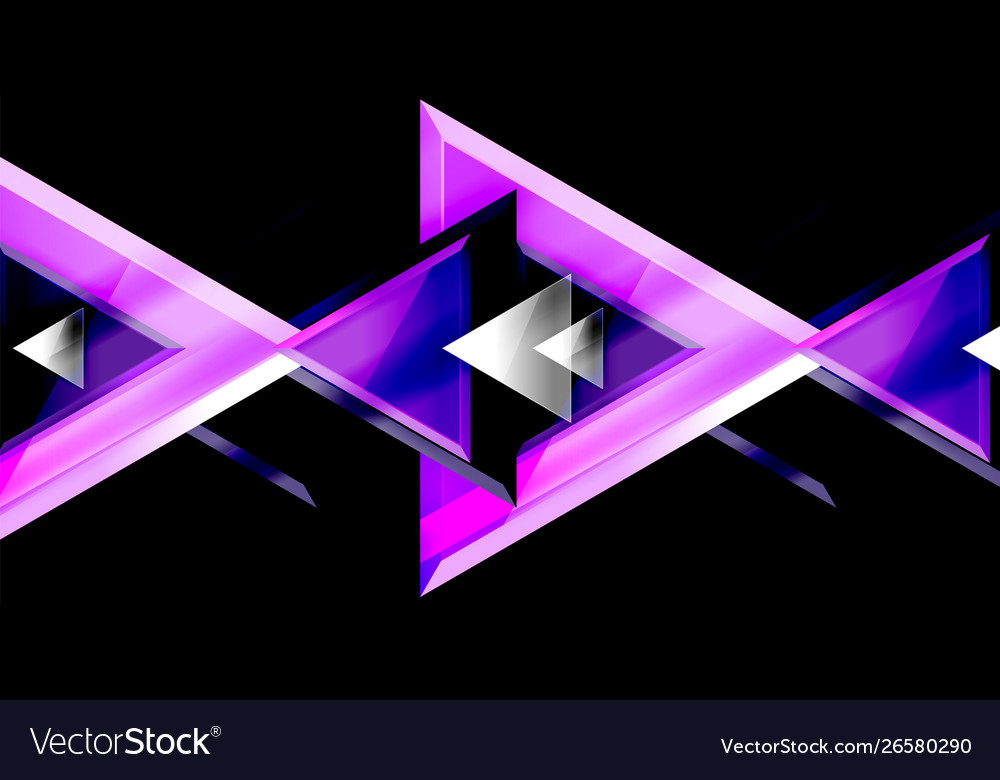 Dynamic triangle composition abstract background Vector Image
