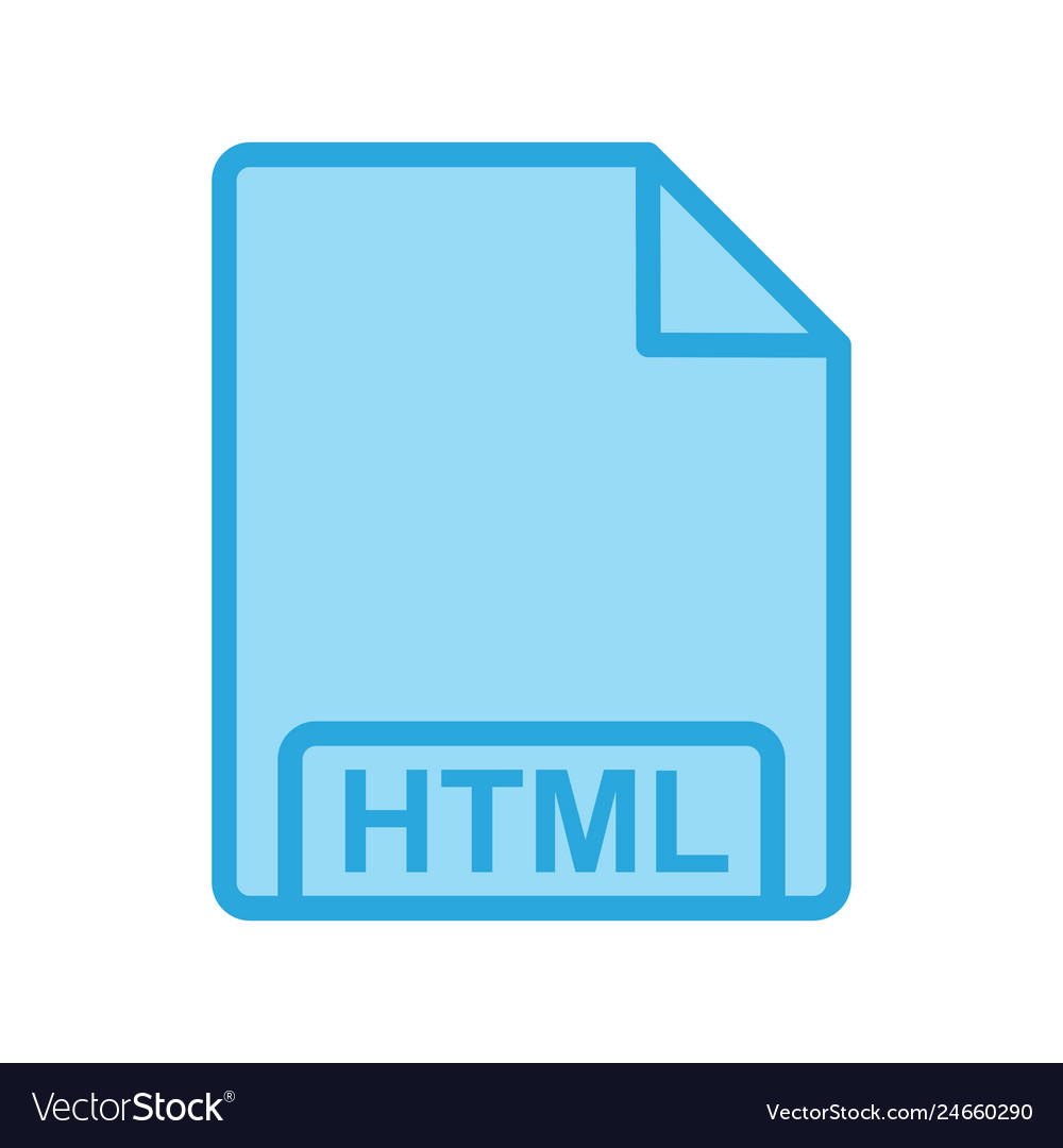 Html icon Royalty Free Vector Image - VectorStock