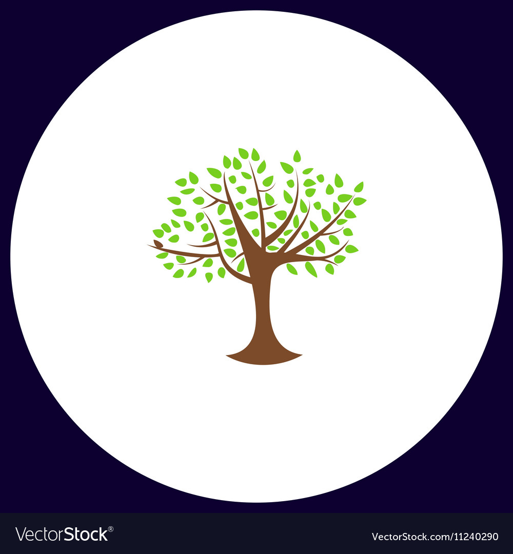Maple tree computer symbol Royalty Free Vector Image
