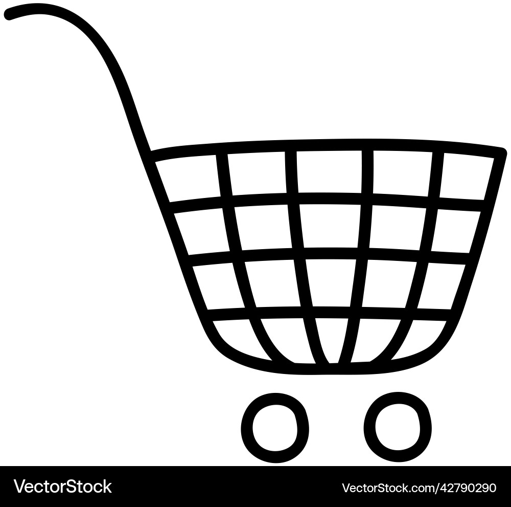 Symbol of program for buying and ordering goods Vector Image