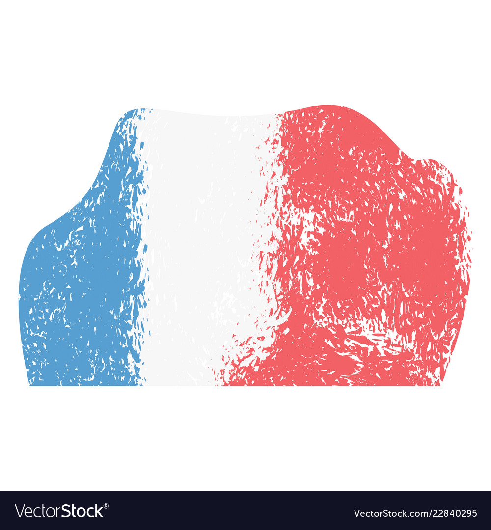 Abstract flag sketch of france Royalty Free Vector Image