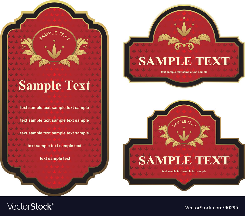 Label Royalty Free Vector Image - VectorStock