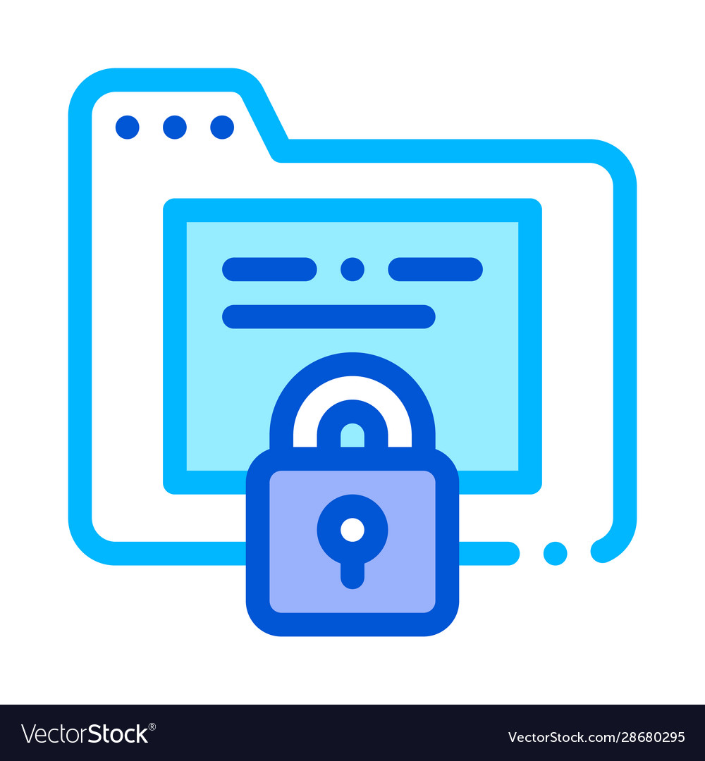 Padlock site coding system thin line icon Vector Image