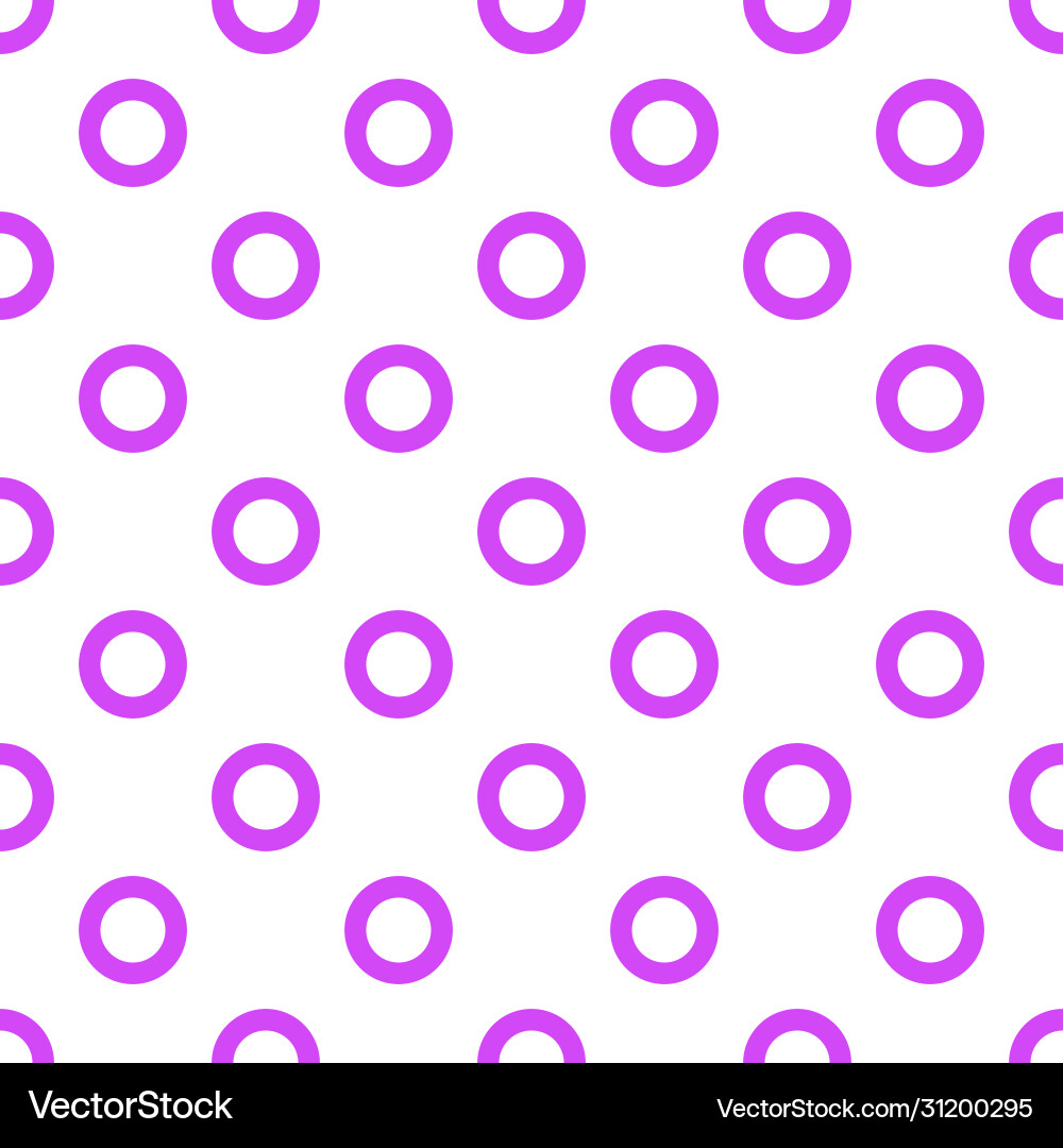 Purple geometrical circle dots or ring seamless Vector Image