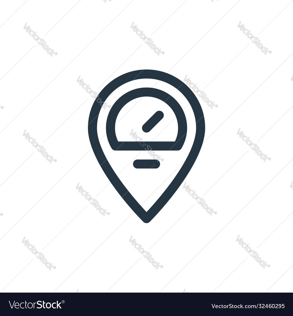 Speedometer icon editable stroke Royalty Free Vector Image