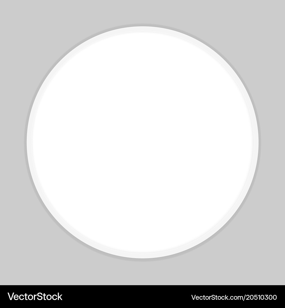 3d picture round frame design realistic Royalty Free Vector