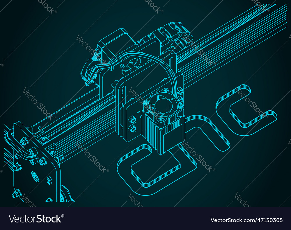 Cnc router drawing Royalty Free Vector Image - VectorStock