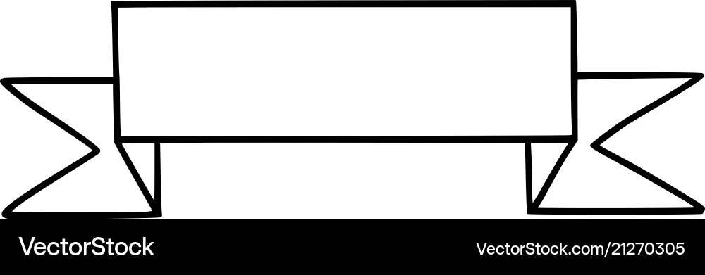 Vintage painted ribbon Royalty Free Vector Image