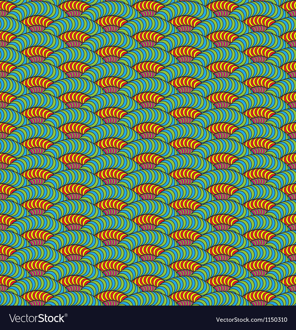 Abstract pattern with a repeating wave Royalty Free Vector