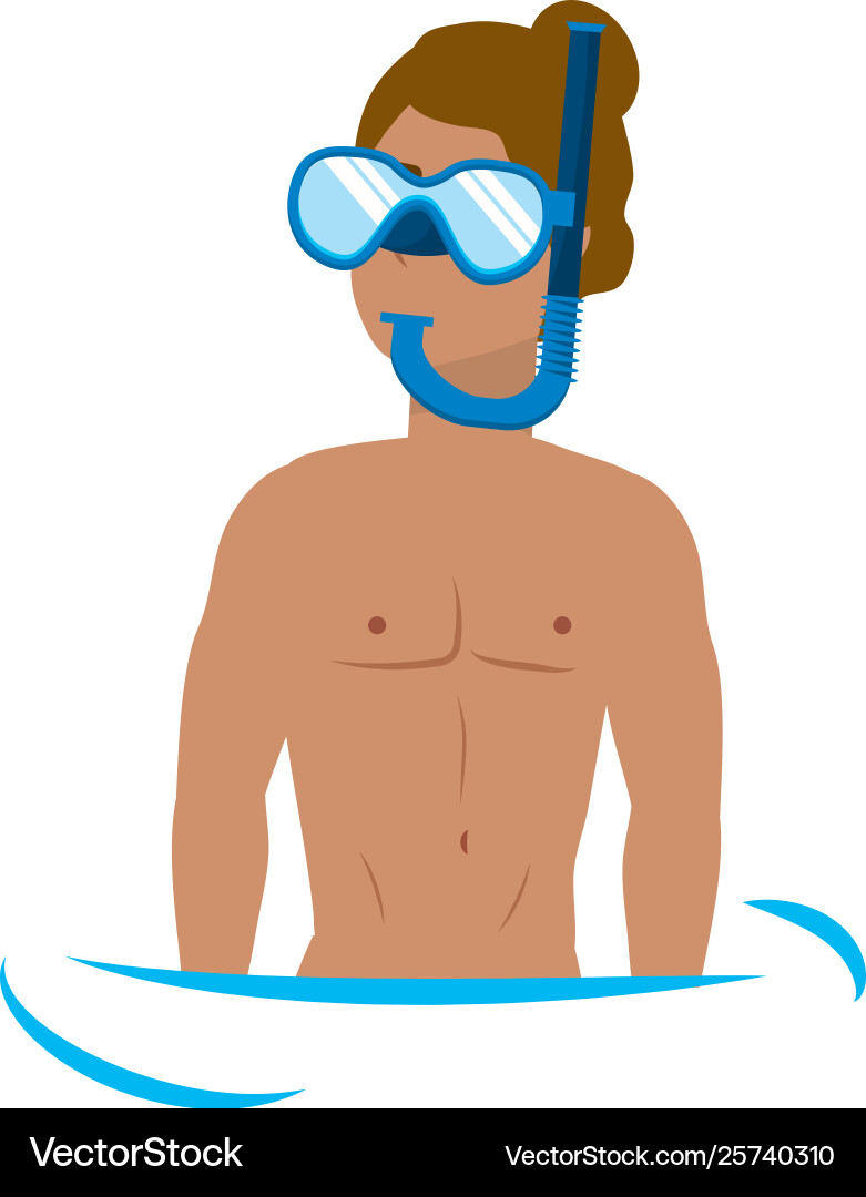 Boy with summer swimwear design Royalty Free Vector Image