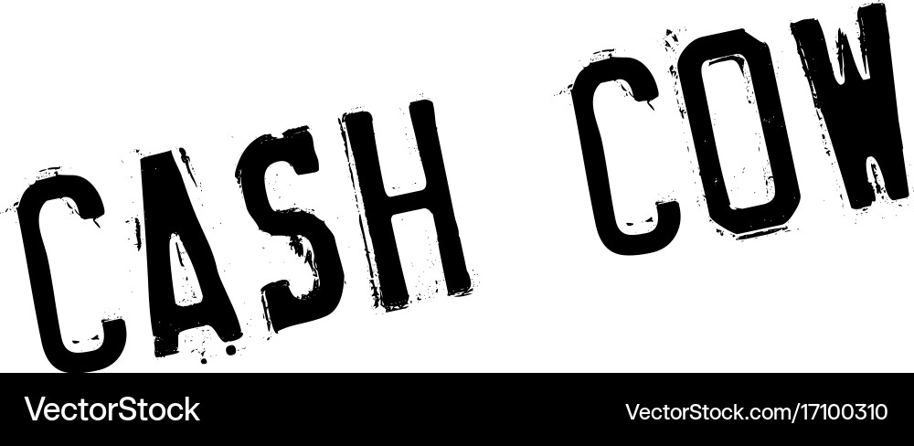 Cash cow rubber stamp Royalty Free Vector Image