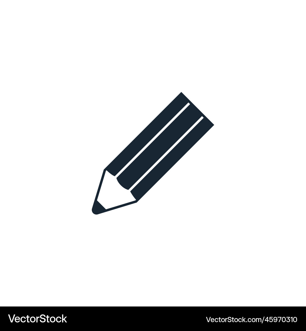 Pencil creative icon from stationery icons Vector Image