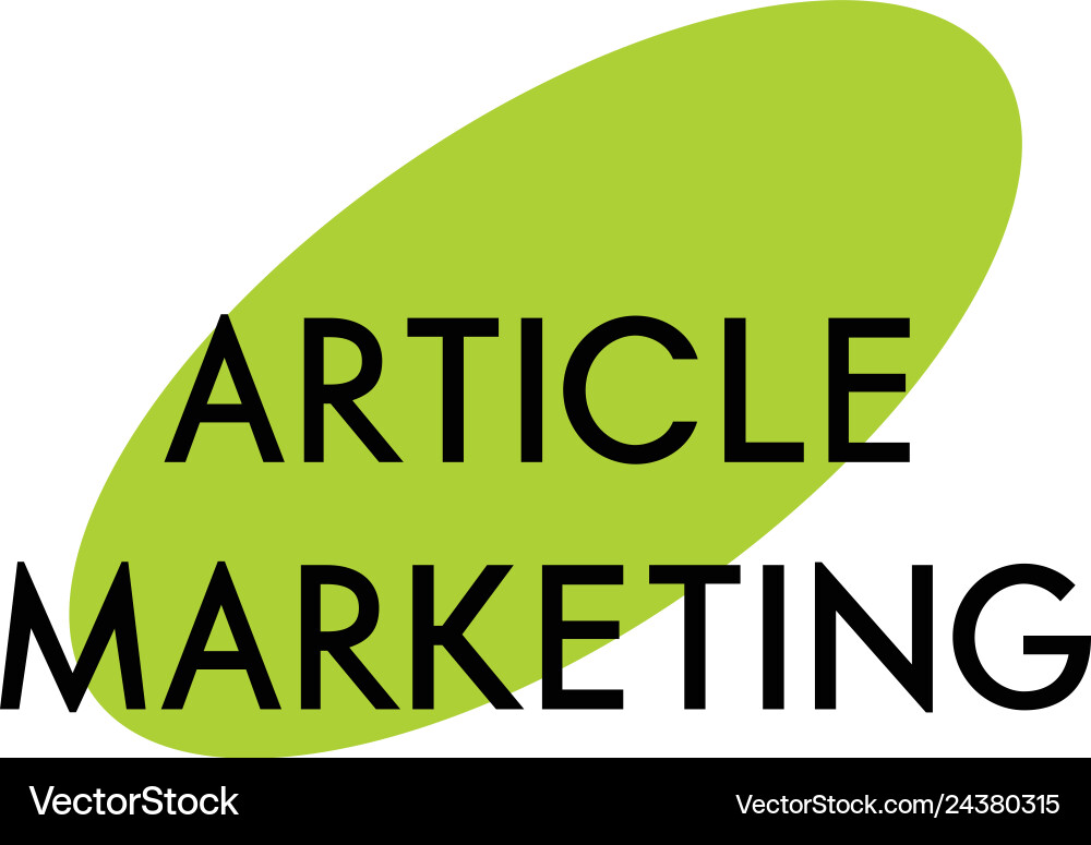 Article marketing advertising sticker Royalty Free Vector