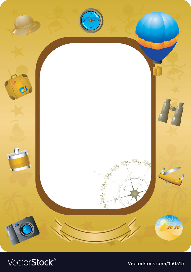 Explorer frame Royalty Free Vector Image - VectorStock