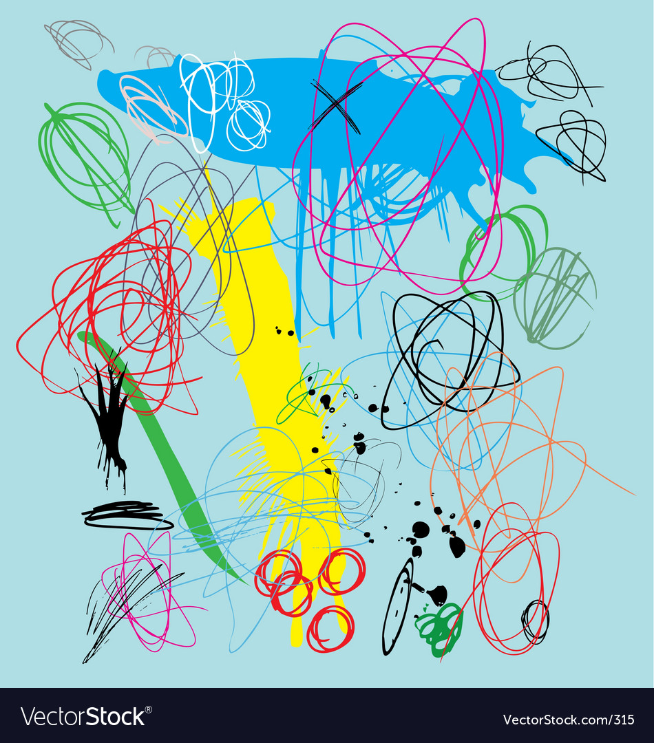 Ink and scribble Royalty Free Vector Image - VectorStock Ink and scribble Royalty Free Vector Image - VectorStock