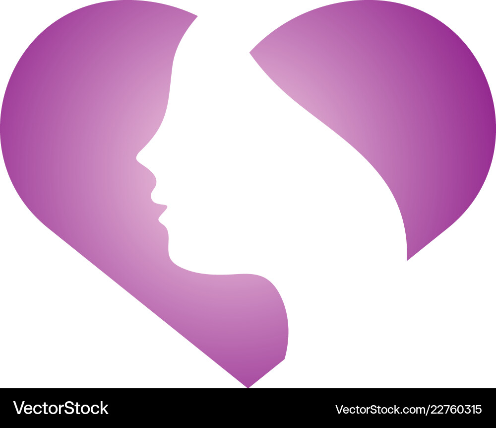 Woman head graphic design template Royalty Free Vector Image