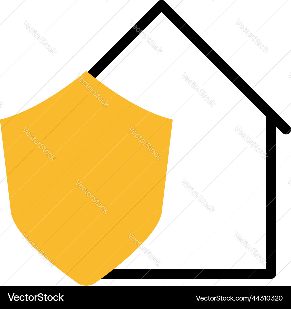 House insurance on a white background Royalty Free Vector