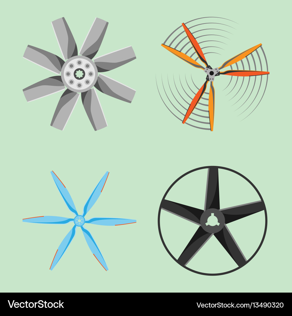 Propeller fan Royalty Free Vector Image - VectorStock