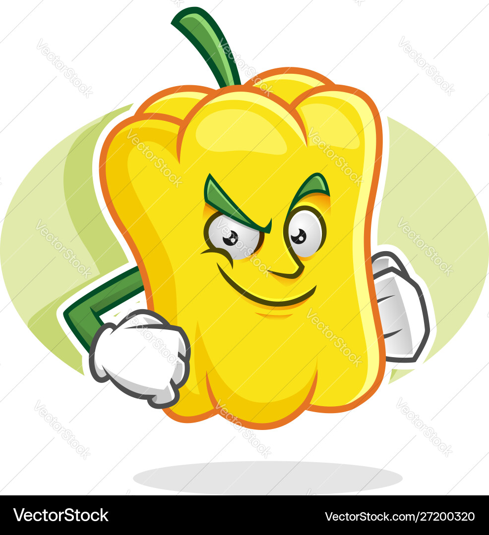 Sweet pepper or paprika character design Vector Image