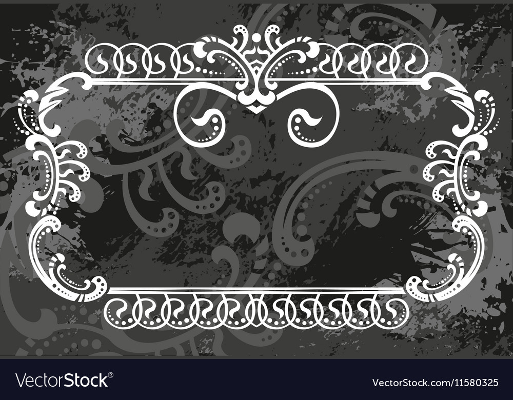 Decorative frame with pattern Royalty Free Vector Image