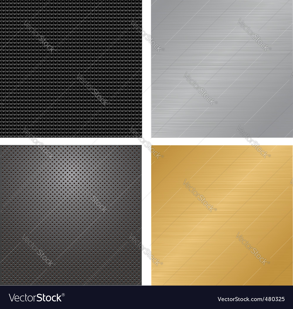 Metallic backgrounds Royalty Free Vector Image
