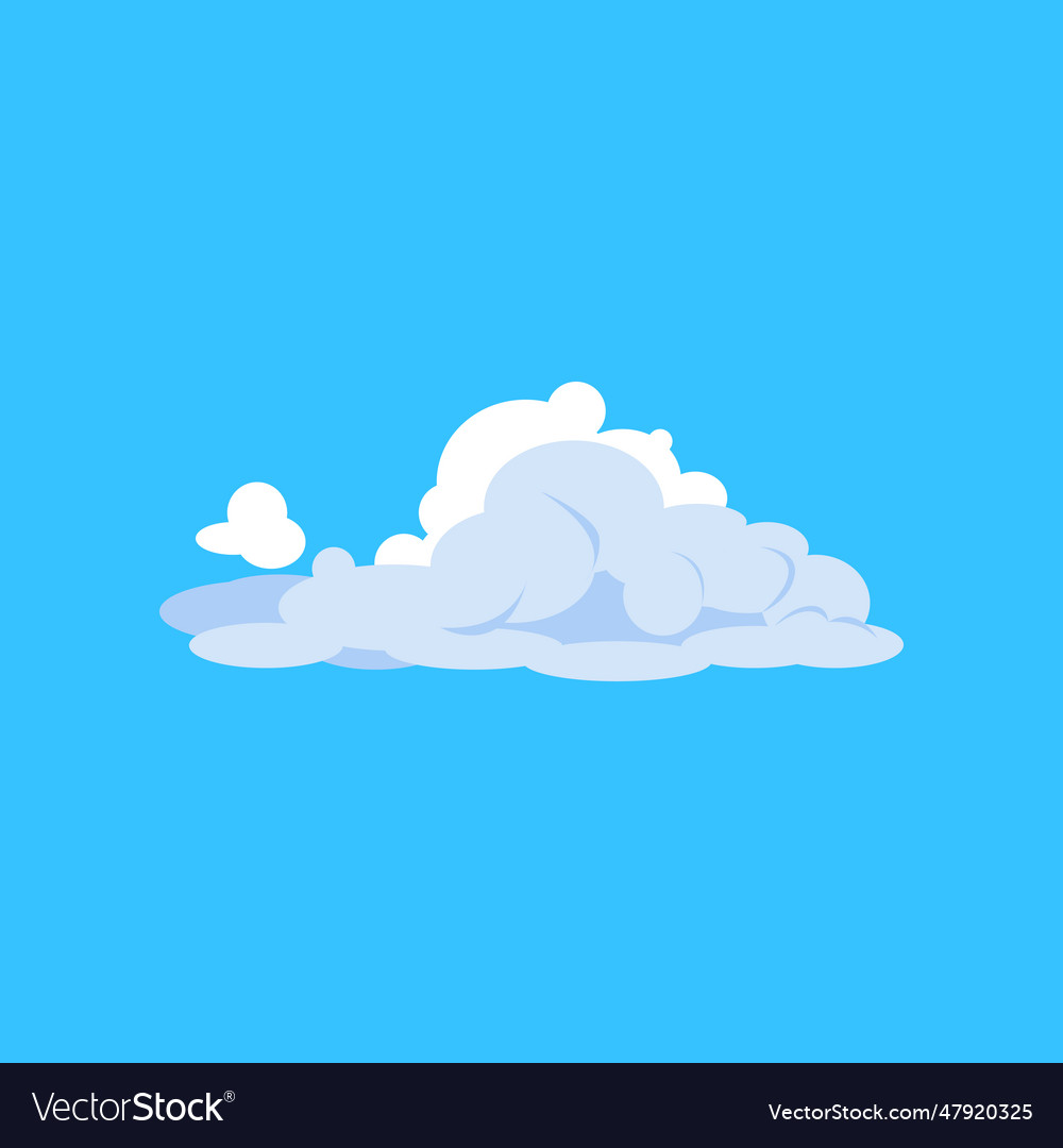 Small cloud Royalty Free Vector Image - VectorStock