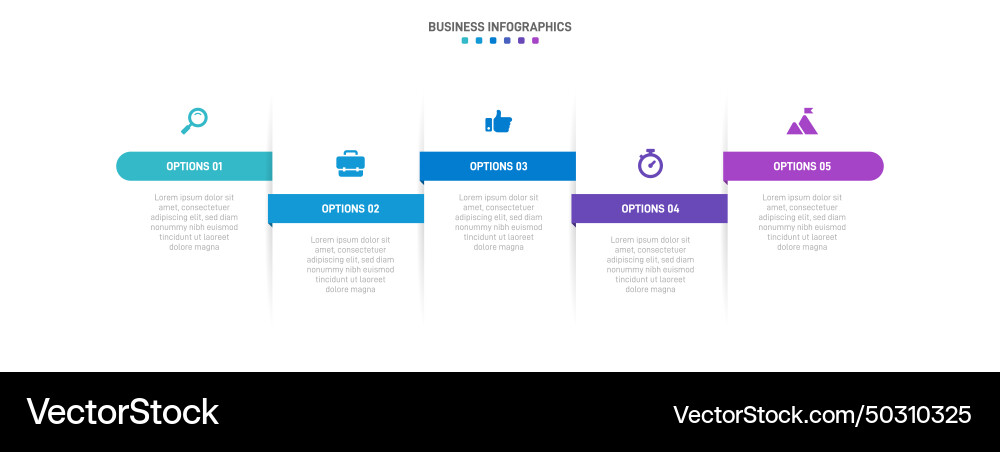 Timeline infographic with infochart modern Vector Image