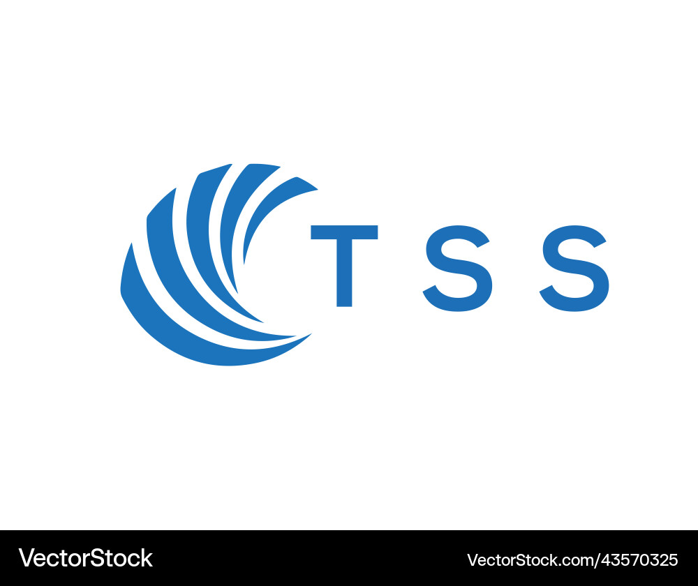 Tss letter logo design on white background Vector Image
