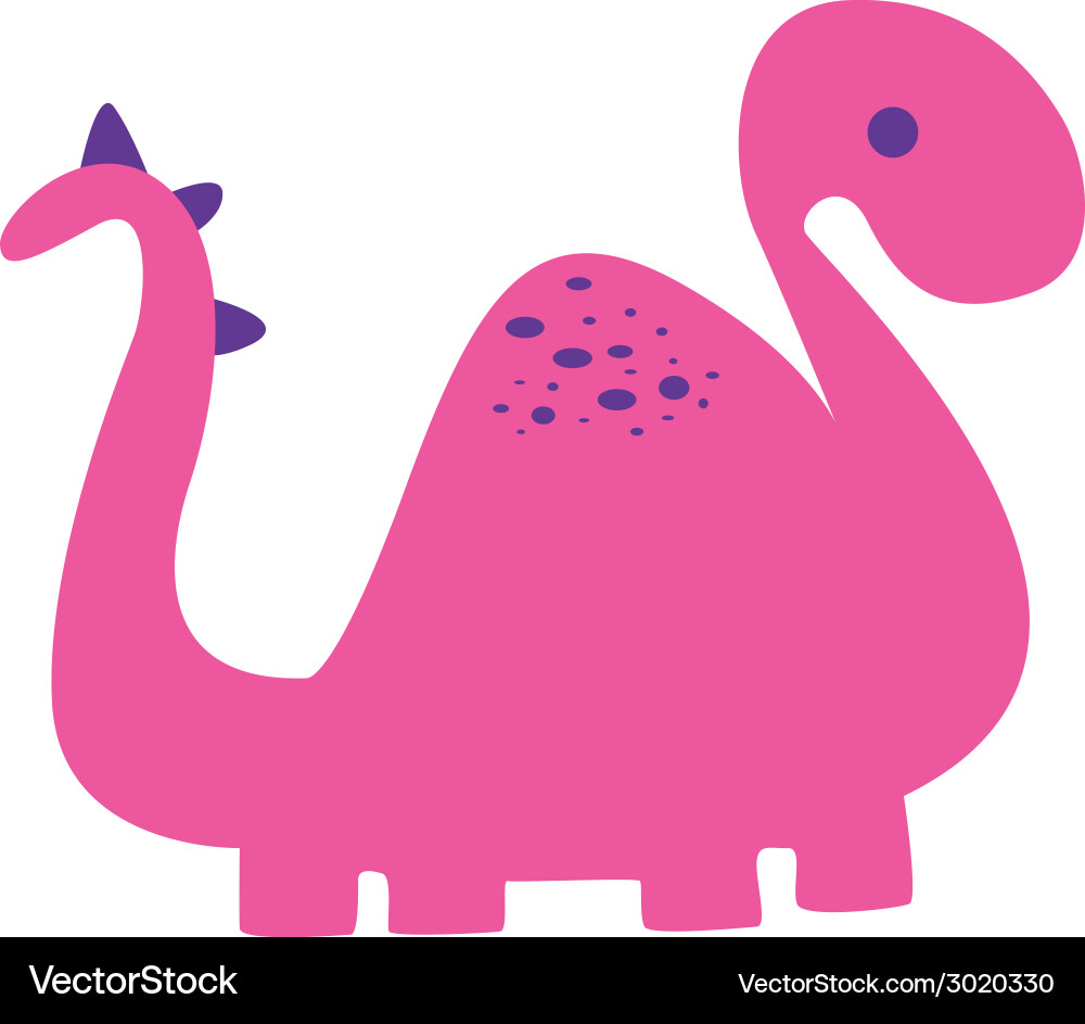 Abstract cute dinosaur on a white background Vector Image