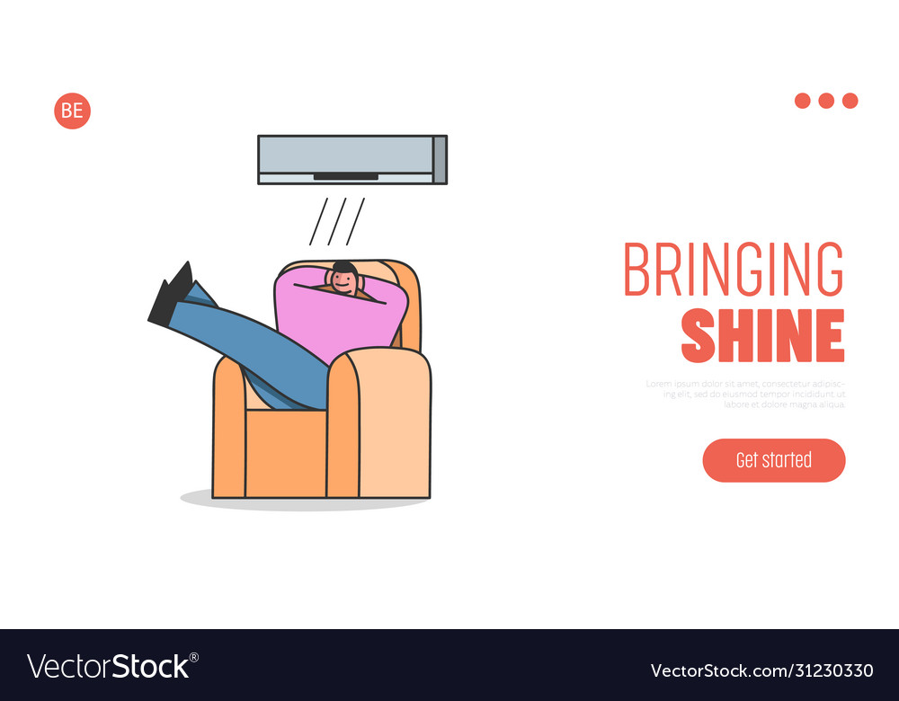 Concept of summer hot period time website Vector Image Concept of summer hot period time website Vector Image