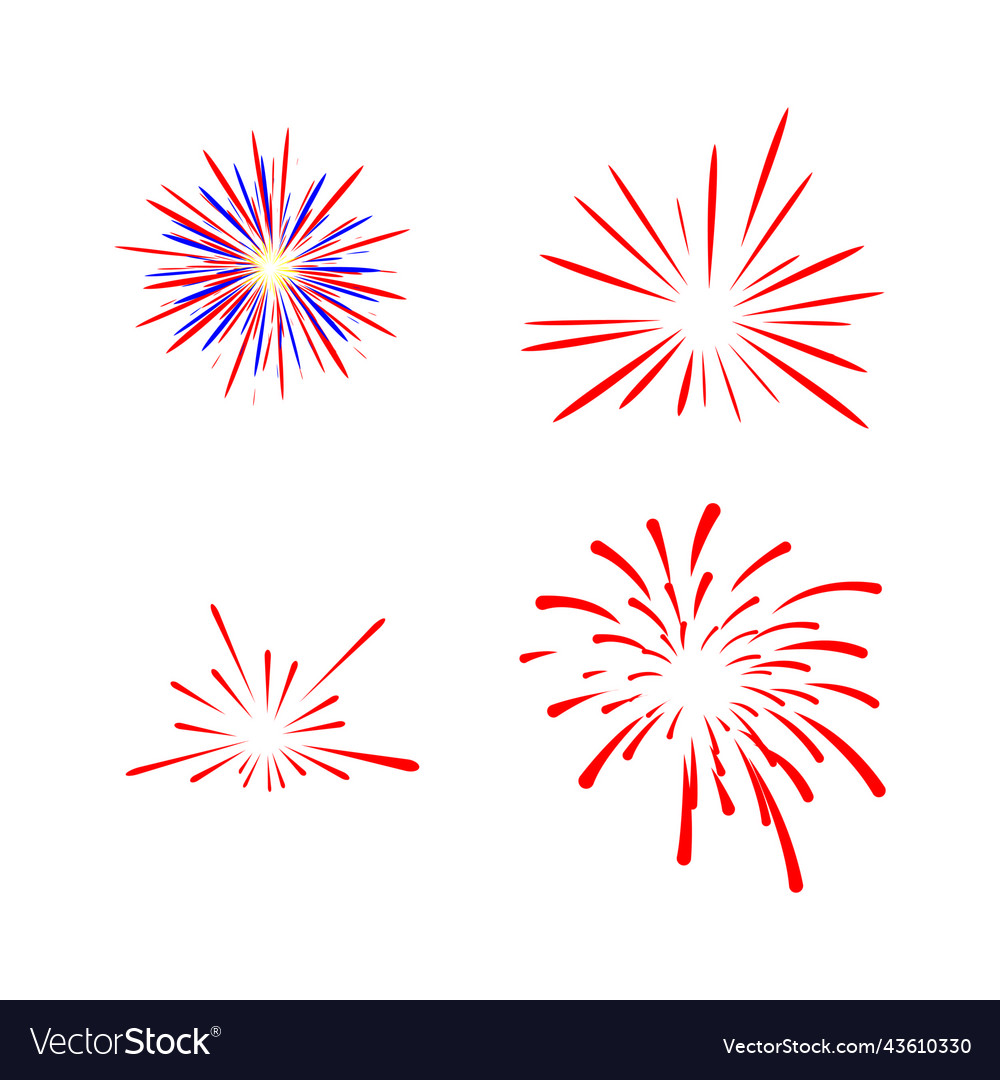 Firework logo Royalty Free Vector Image - VectorStock