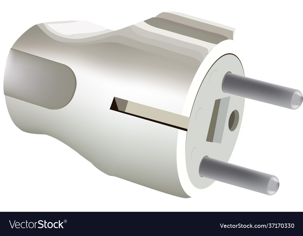 German plug Royalty Free Vector Image - VectorStock