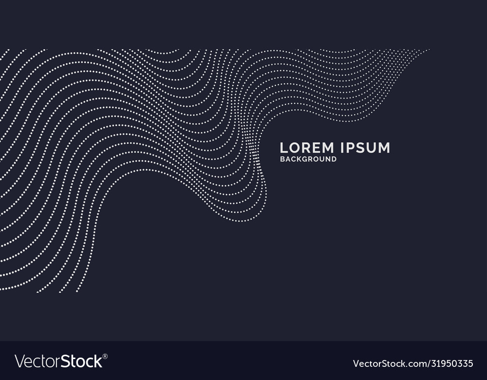 Abstract background with dynamic waves line Vector Image