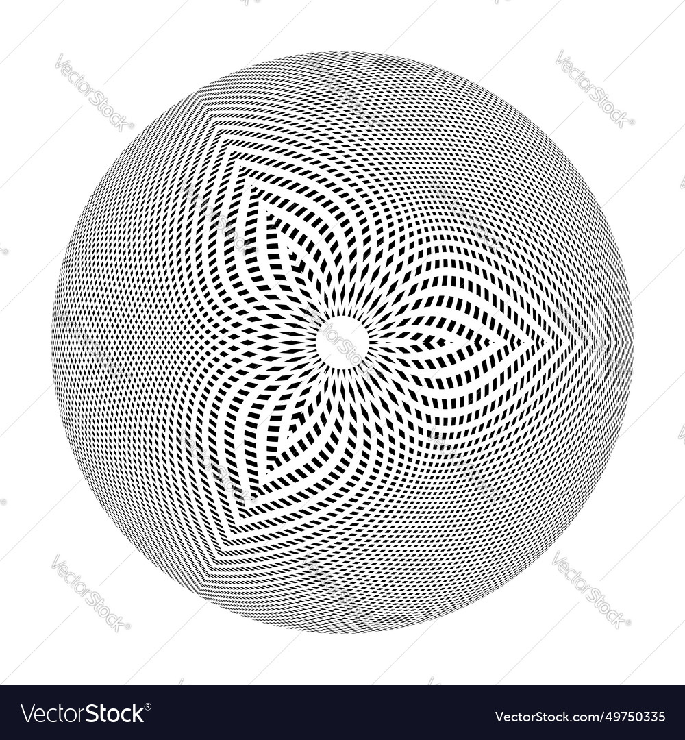 Abstract circle 3d pattern Royalty Free Vector Image