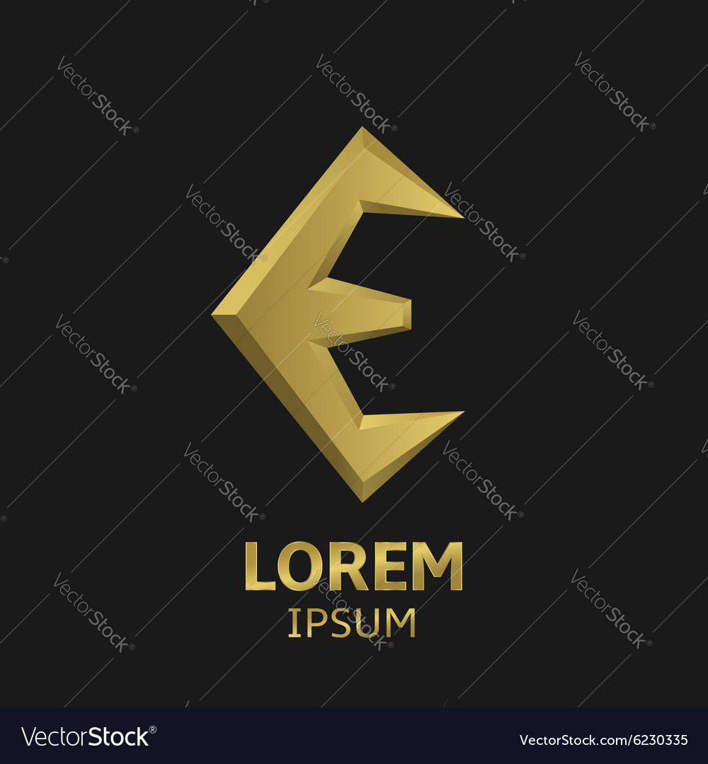 Letter e Royalty Free Vector Image - VectorStock