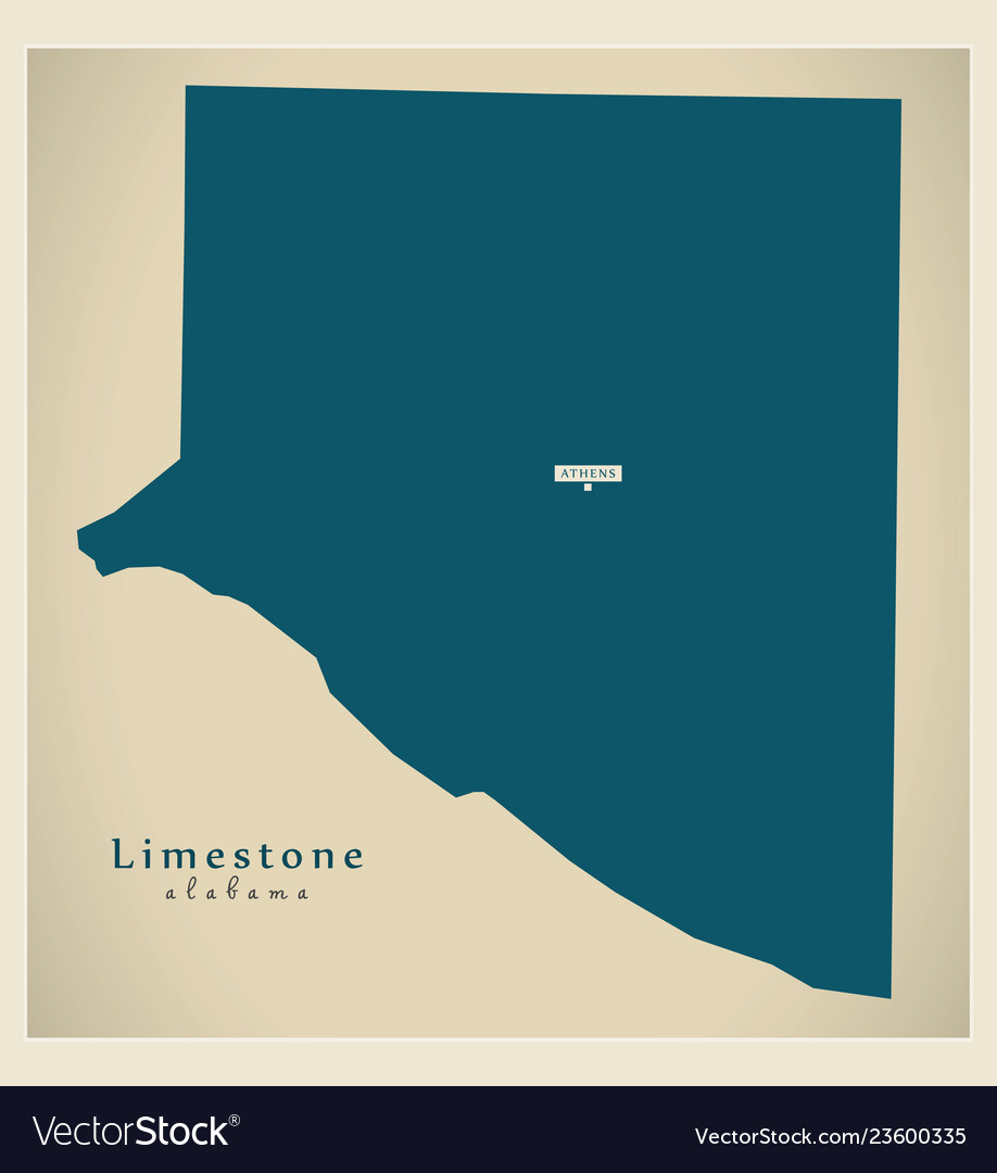 Modern map - limestone alabama county usa Vector Image Modern map - limestone alabama county usa Vector Image