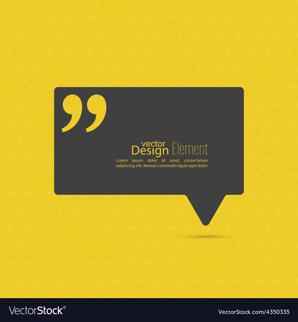 Quotation mark Royalty Free Vector Image - VectorStock